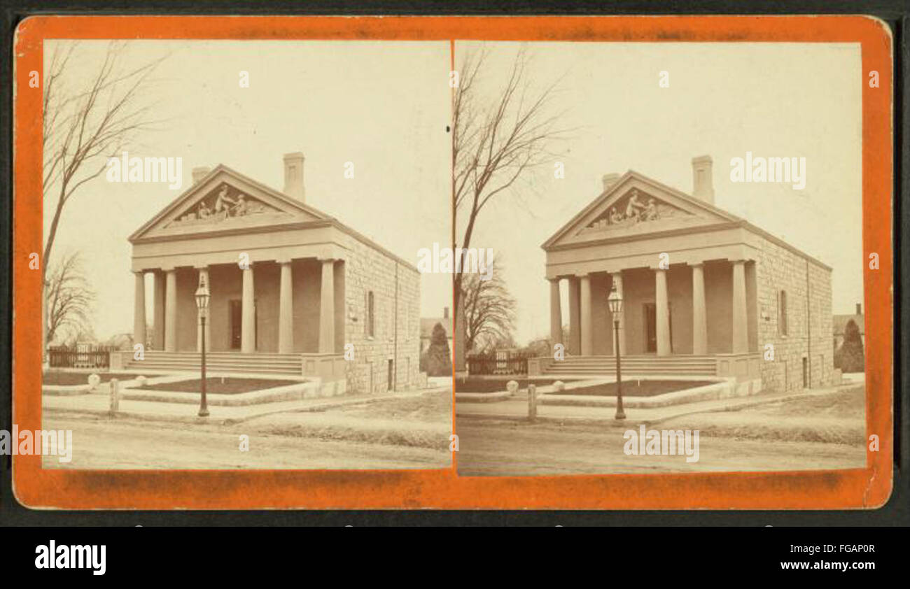 This photograph by C. H. Rogers depicts Pilgrim Hall, a significant ...