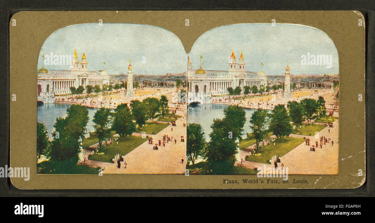 This photograph from the Robert N. Dennis collection shows the plaza at ...