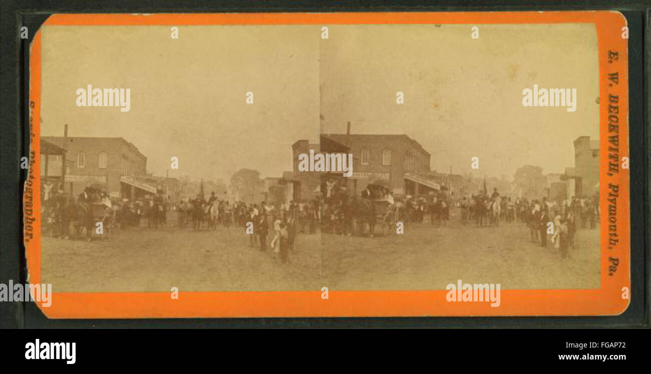 A photograph by E. W. Beckwith showing the town of Plymouth ...