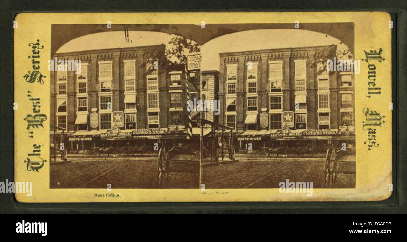 This image, created by Coughlin & Co., depicts a historical post office ...