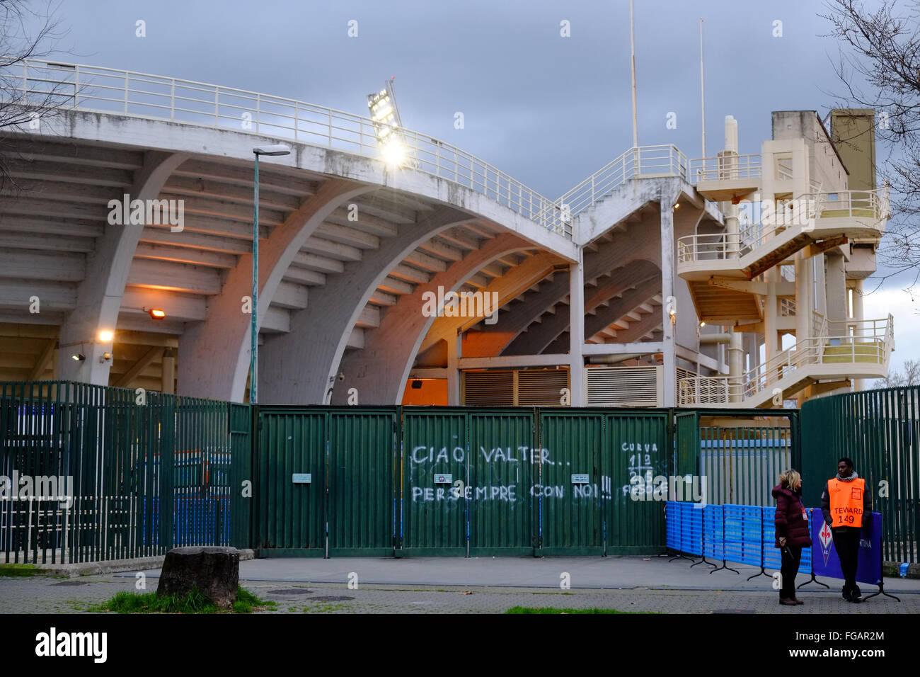 Outside view of the Artemio Franchi stadium, Florence, Italy Stock ...