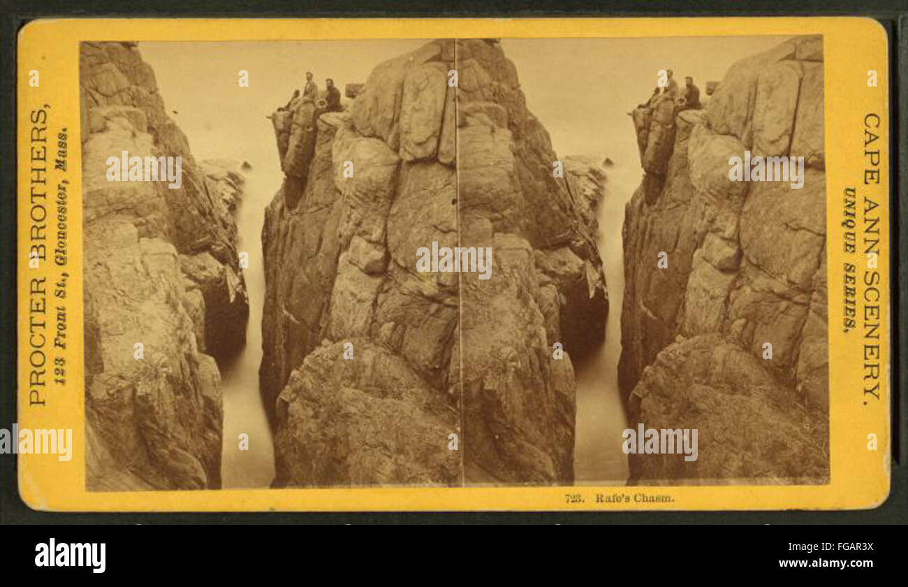 A photograph by the Procter Brothers showing Rafe's Chasm. The image ...