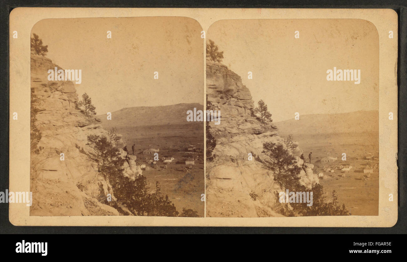A photograph from the Robert N. Dennis collection showing a view of ...