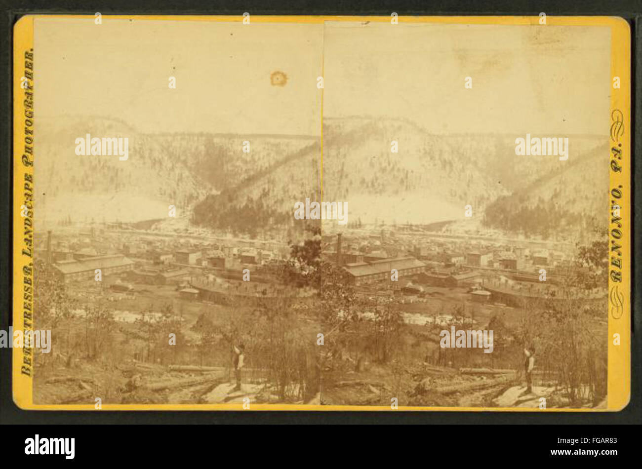 A photograph of Renovo, Pennsylvania, capturing the town’s industrial ...