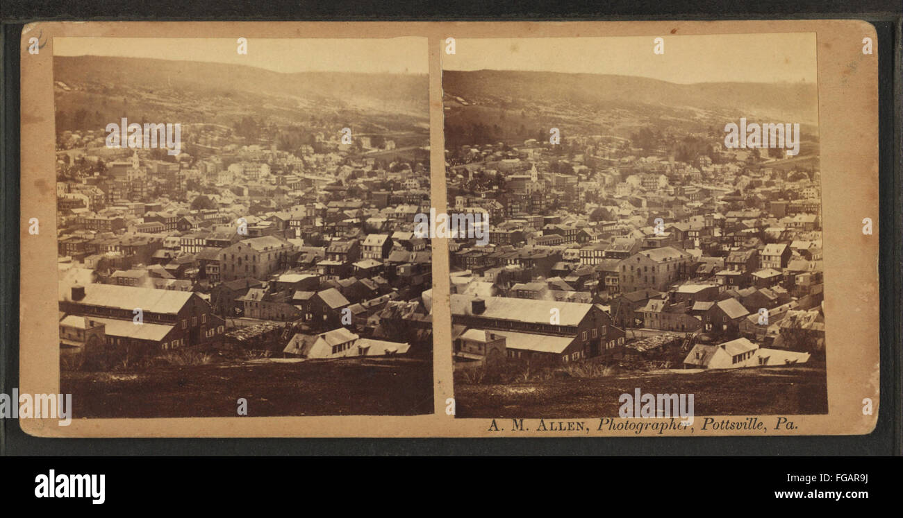 (Pottsville Panoramic) View No. 2, by Allen, A. M. (Amos M.), 1823-1907 ...