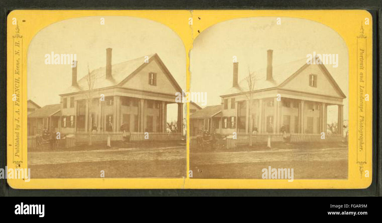 This photograph by J.A. French depicts the residence of William W ...