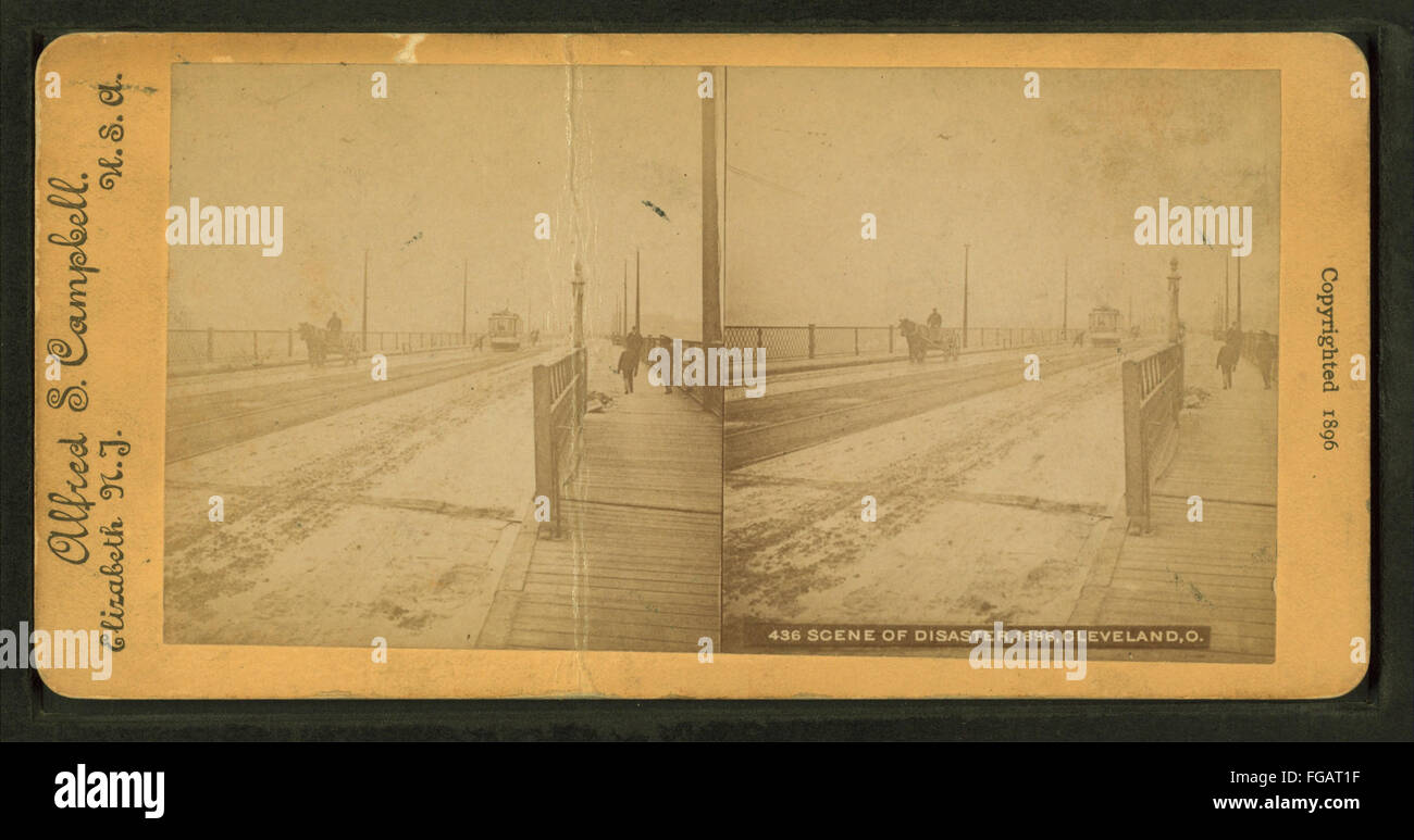 A photograph by Alfred S. Campbell depicting a scene of disaster in ...