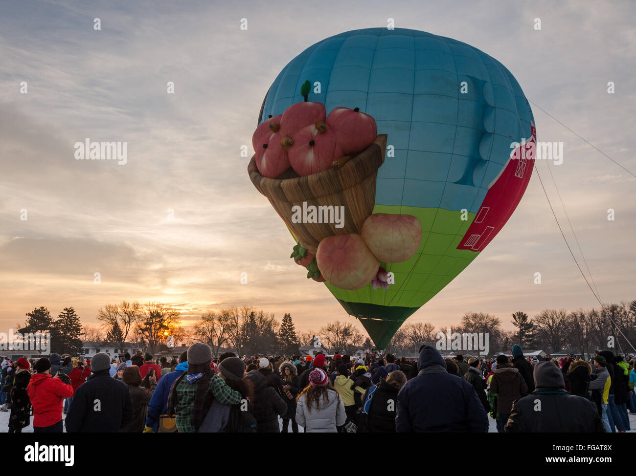 Morning Hot Air Balloon Launch Stock Photo - Alamy