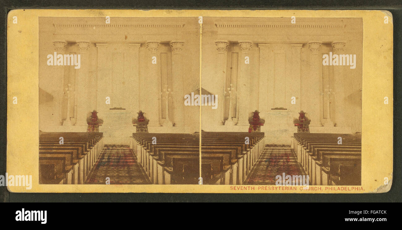 A photograph of the Seventh Presbyterian Church on Broad Street in ...
