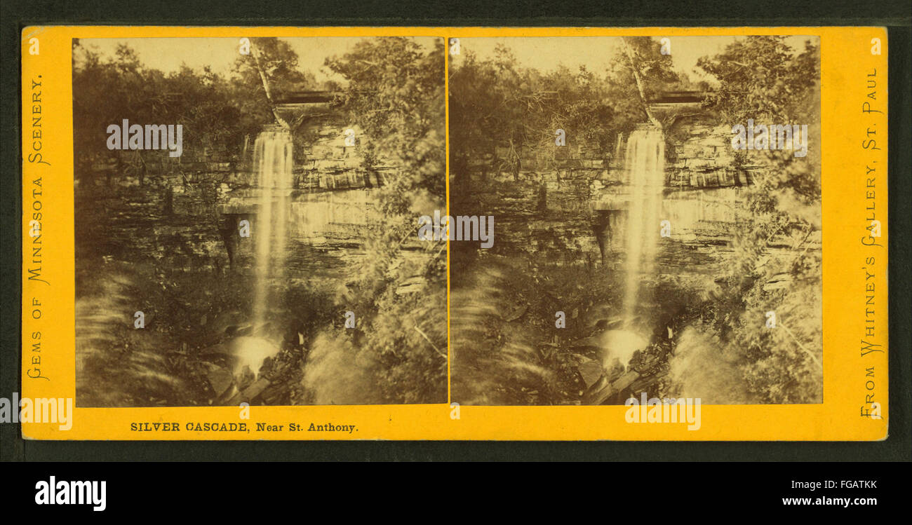 Silver cascade, near St. Anthony, by Whitney's Gallery Stock Photo - Alamy