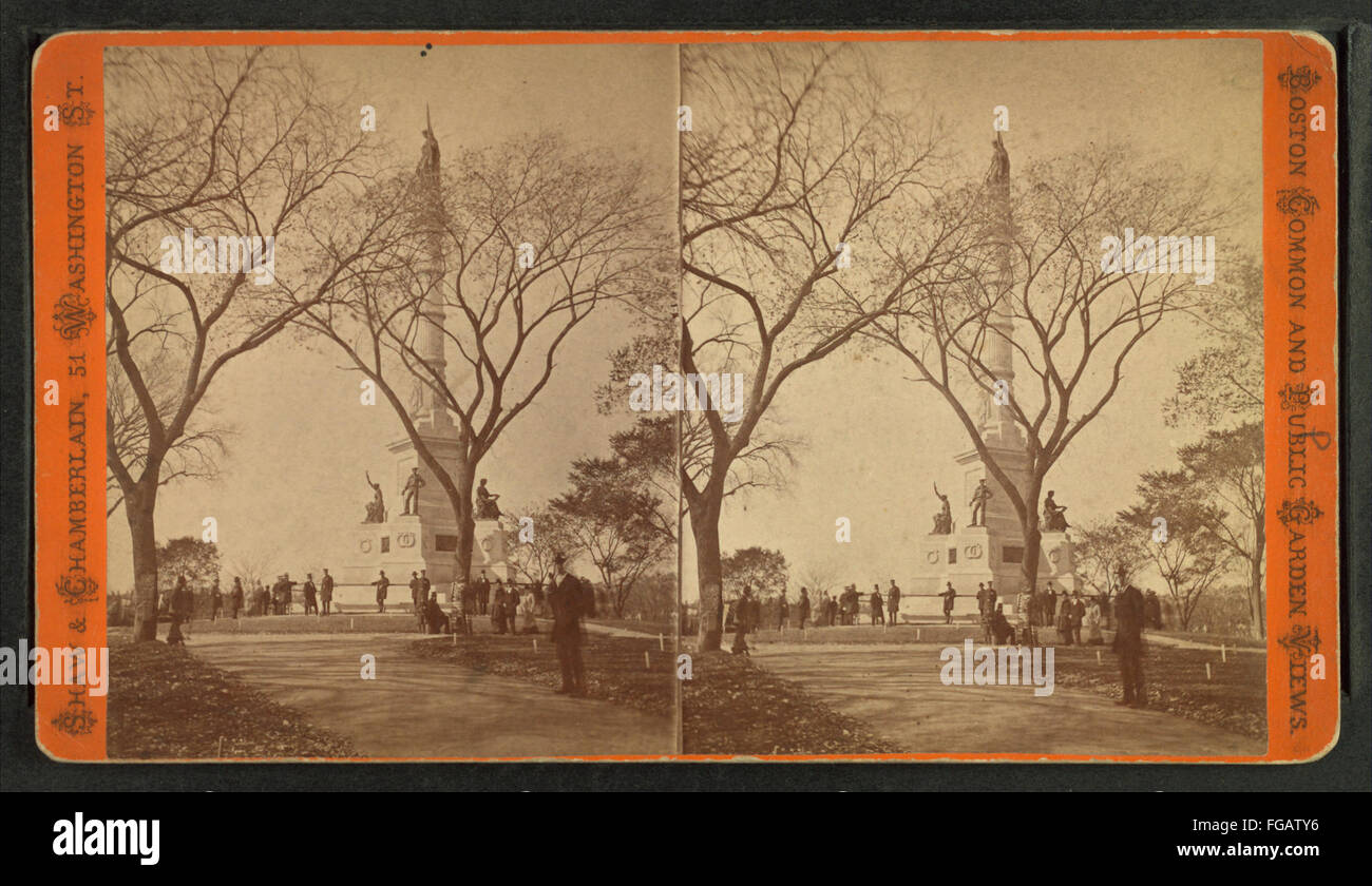 This image shows the Soldiers' and Sailors' Monument, a commemorative ...