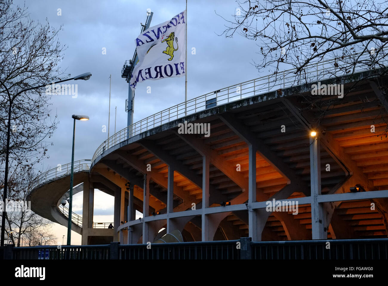 Outside view of the Artemio Franchi stadium, Florence, Italy Stock ...