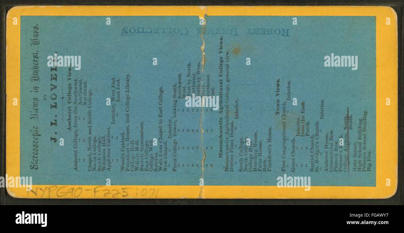 A series of stereoscopic views by J.L. Lovell capturing scenes in ...