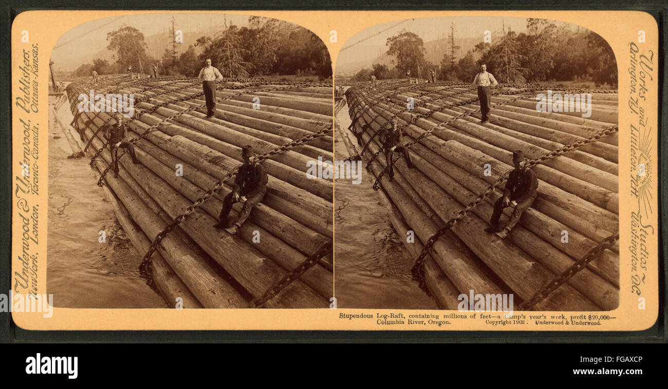 Log raft columbia river hi-res stock photography and images - Alamy