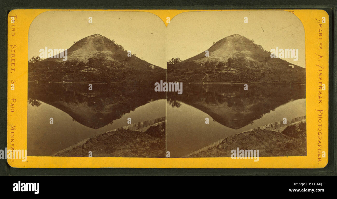 A photograph by Charles A. Zimmerman showing Sugar Loaf, a prominent ...