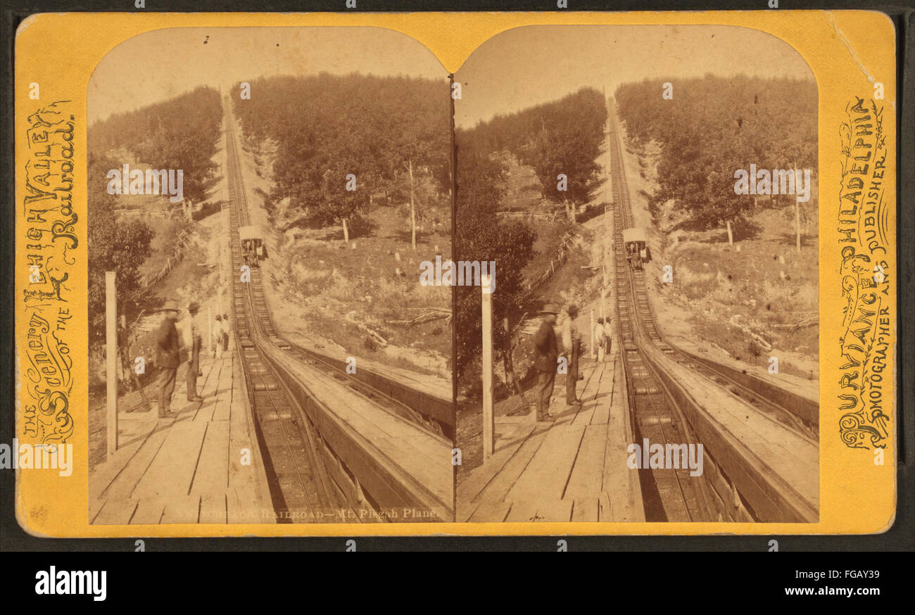 A photograph by William T. Purviance showing the Switchback Railroad on ...