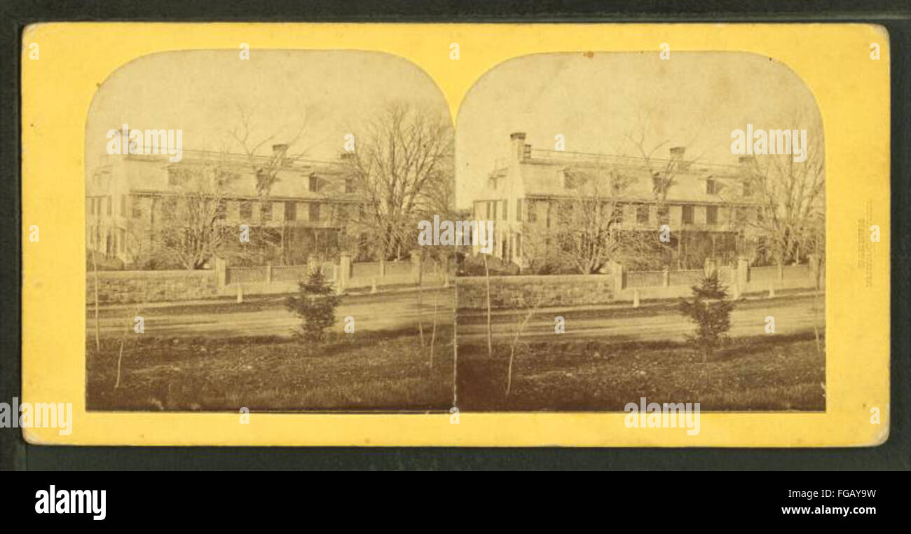 Photograph of the Adams Mansion in Quincy, Massachusetts, captured from ...