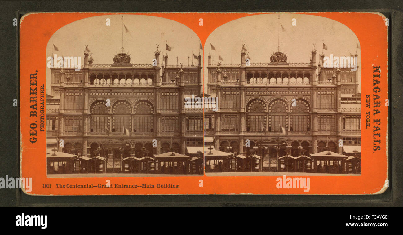 George Barker’s photograph captures the grand entrance of the main ...