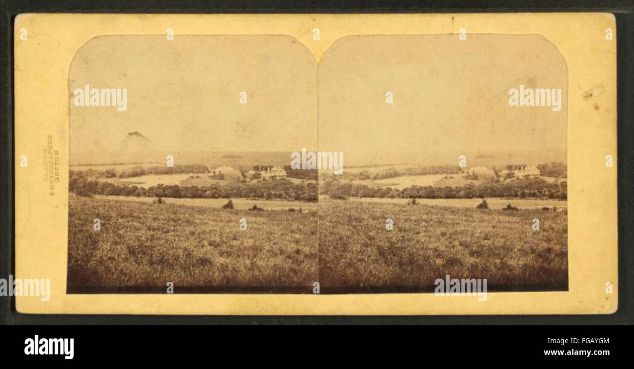 A photograph from the Robert N. Dennis collection showing the home of ...