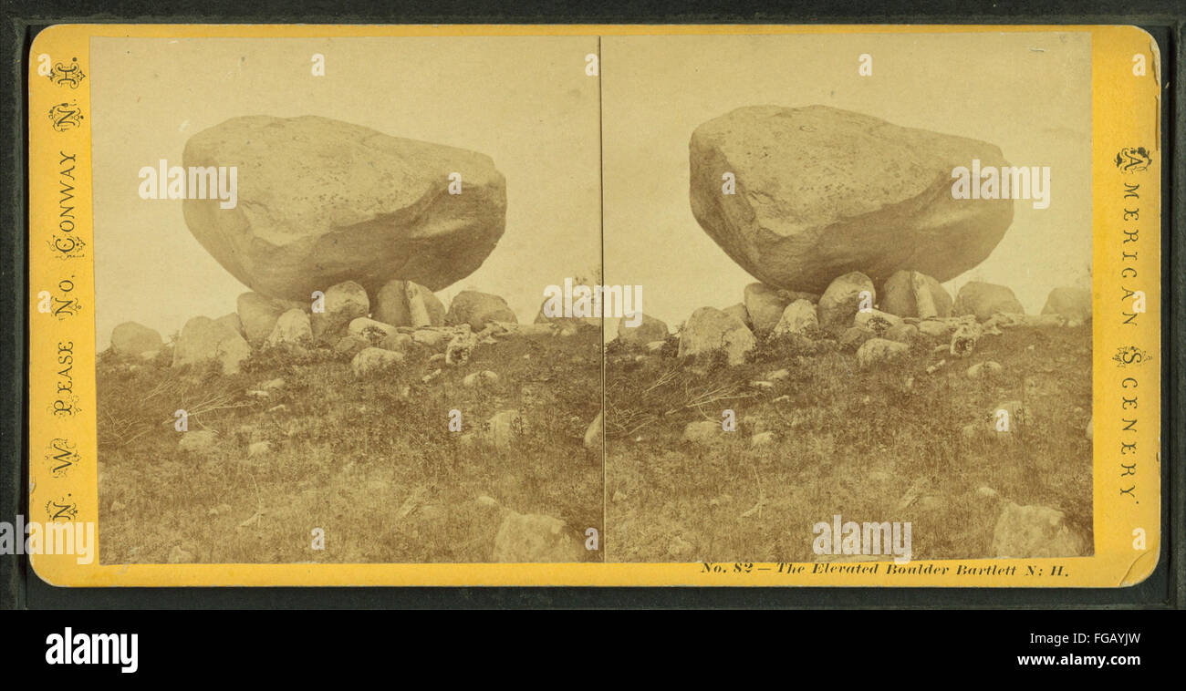 This photograph by Nathan W. Pease captures The Elevated Boulder in ...