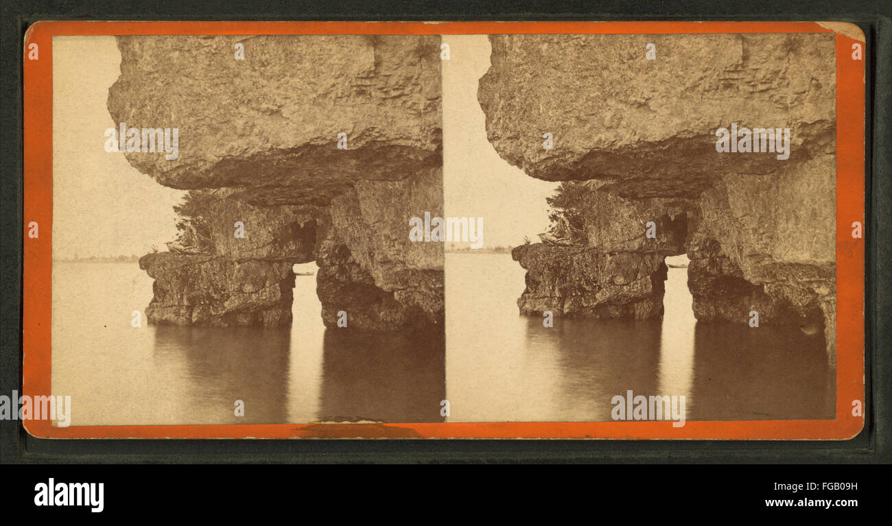 Photograph of the 'Needle's Eye' rock formation in Gibraltar ...