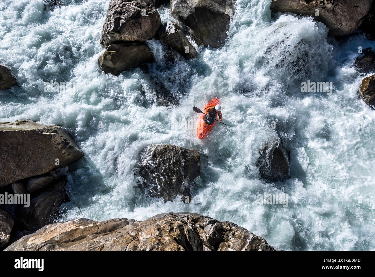 Training day - Extreme Kayaking World Championship 2015 Stock Photo - Alamy