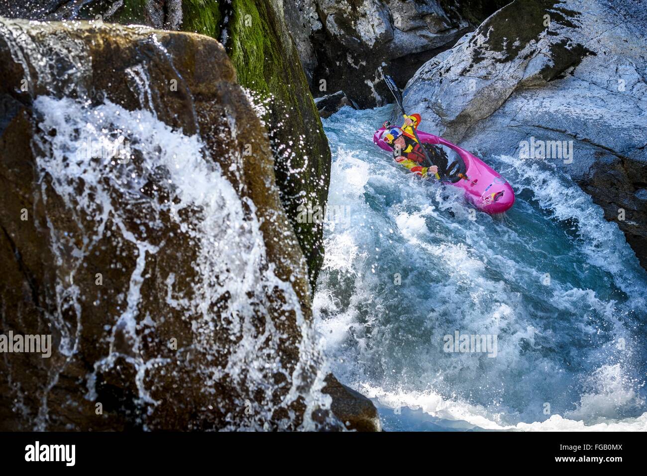 Training day - Extreme Kayaking World Championship 2015 Stock Photo - Alamy