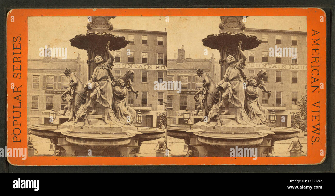 This photograph by E. & H.T. Anthony shows the Tyler Davidson fountain ...