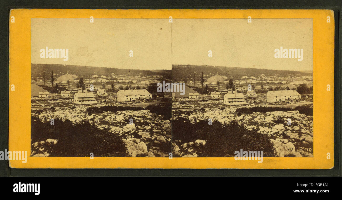 This stereoscopic image shows Thomaston, Connecticut, featuring the ...