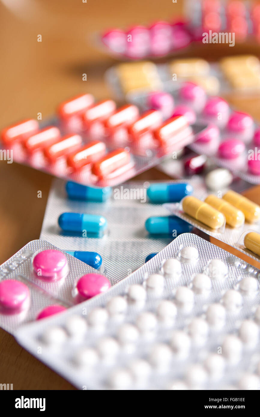 Medication, drug, tablet Stock Photo - Alamy