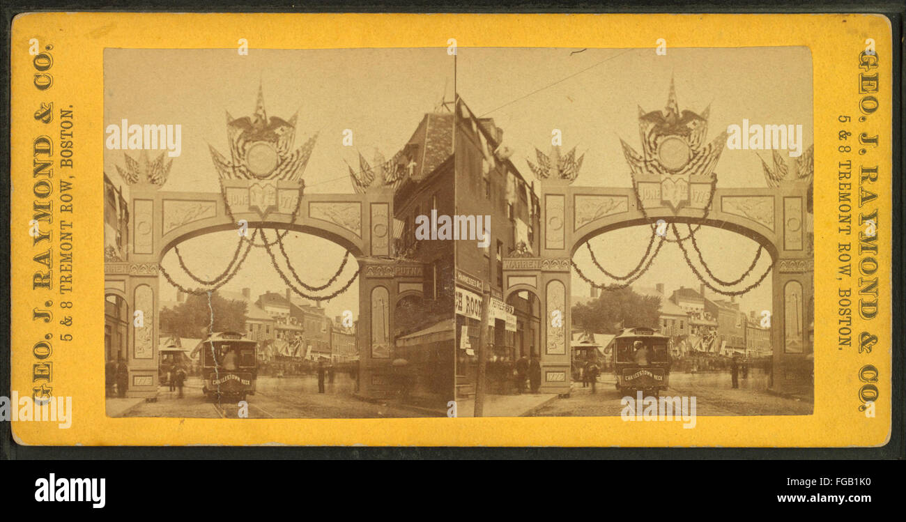 A photograph by G.J. Raymond & Co. showing the Triumphal Arch in ...