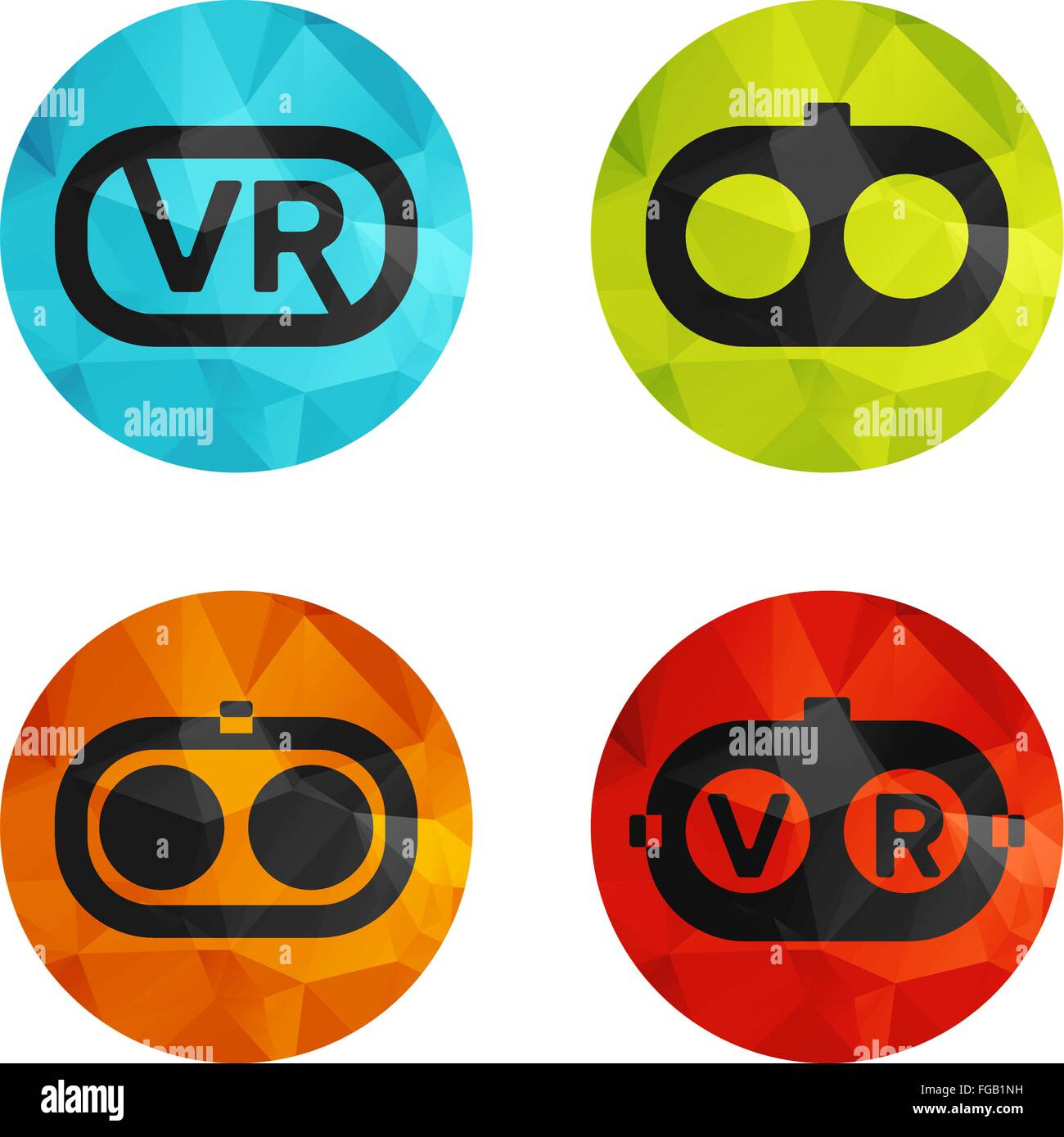 Set icons of virtual reality Stock Vector Image & Art - Alamy