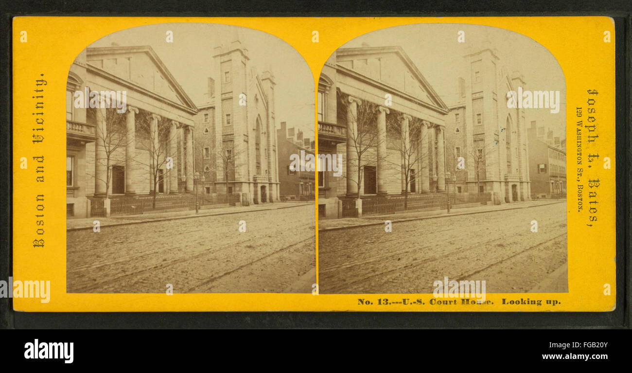 This photograph by Joseph L. Bates shows the U.S. courthouse from a ...