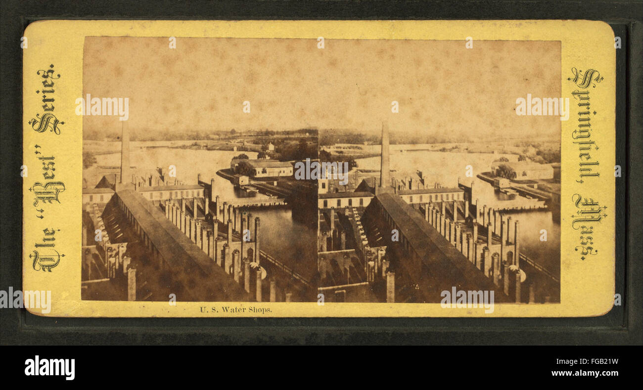 A photograph of water shops in the United States, taken by William ...