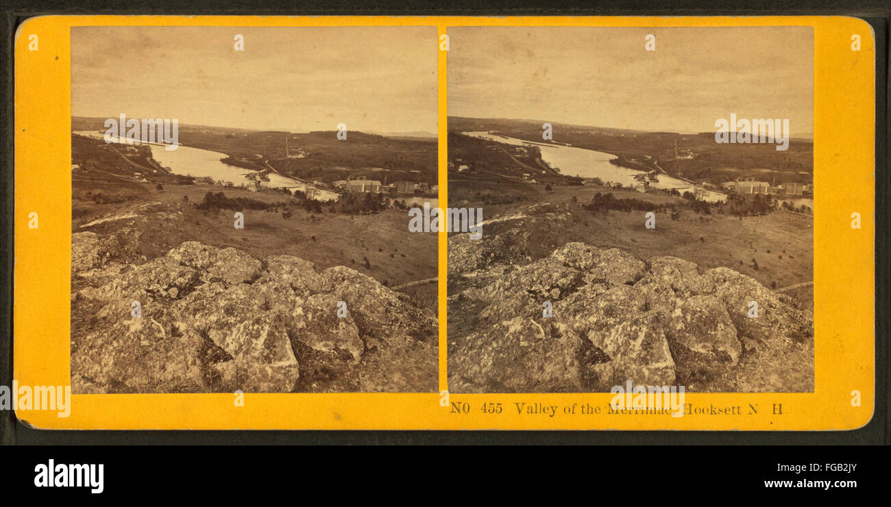 Photograph of the Valley of the Merrimack in Hooksett, New Hampshire ...
