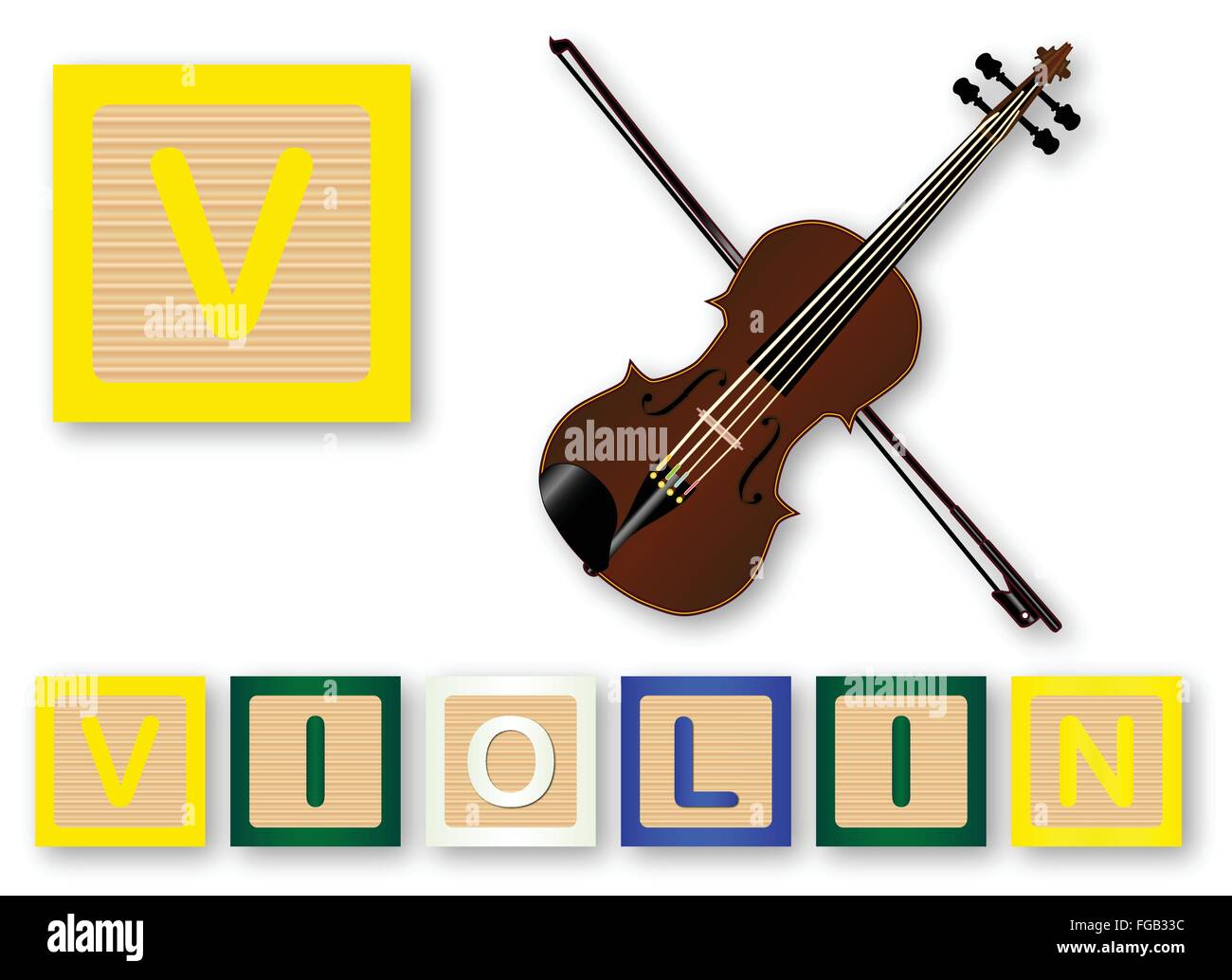 V is for violin hi-res stock photography and images - Alamy