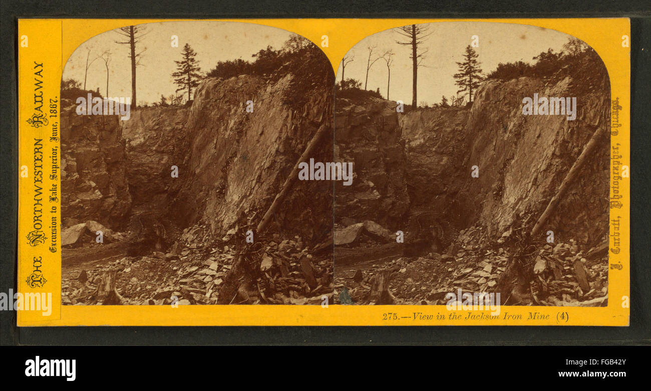 A photograph by John Carbutt showing the Jackson Iron Mine, capturing ...