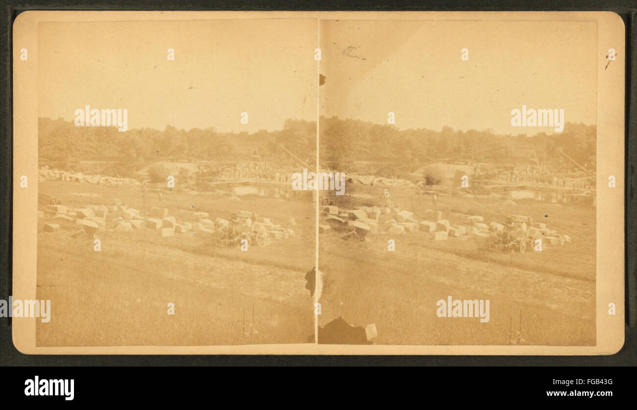 This photograph by William Barritt shows the Sudbury River Conduit and ...