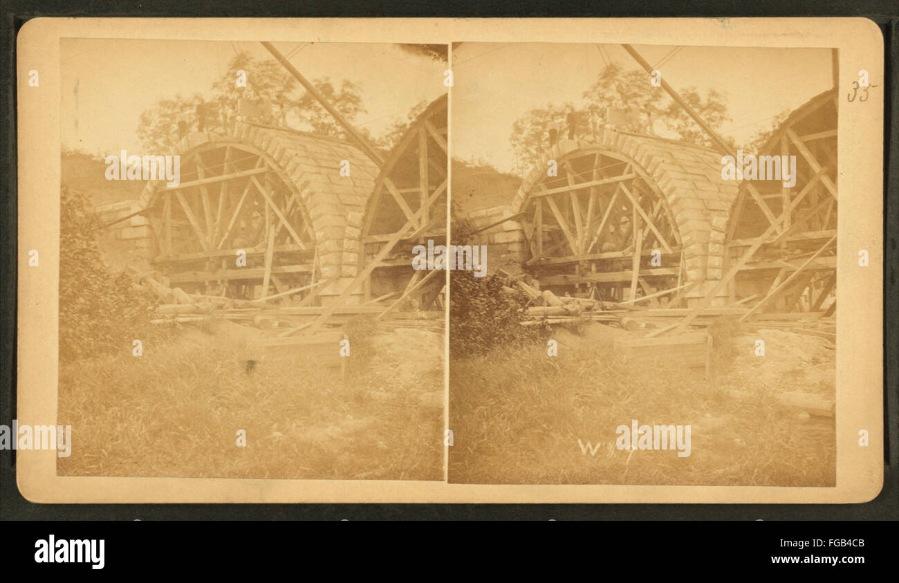 A photograph of the Sudbury River Conduit, part of Boston's water works ...