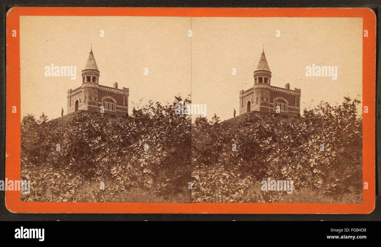 An architectural view of an unidentified structure featuring a turret ...