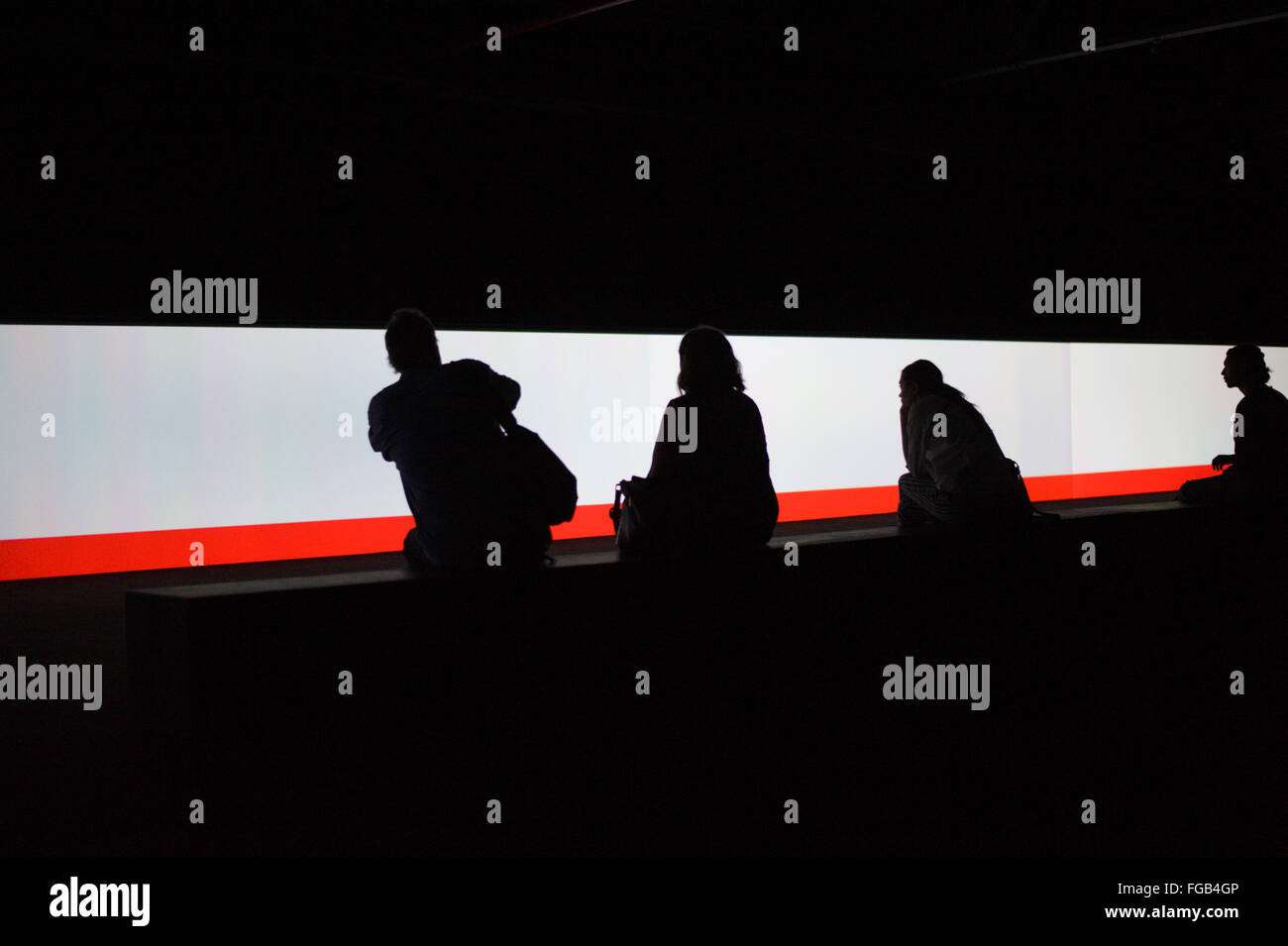 Modern Art exhibition at NCP Brewer Street Car Park Soho Stock Photo ...