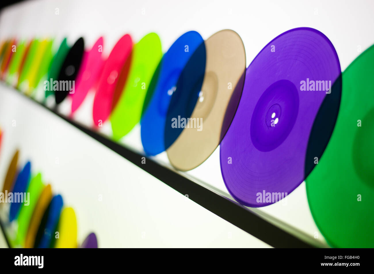 Modern Art exhibition at NCP Brewer Street Car Park Soho Stock Photo ...