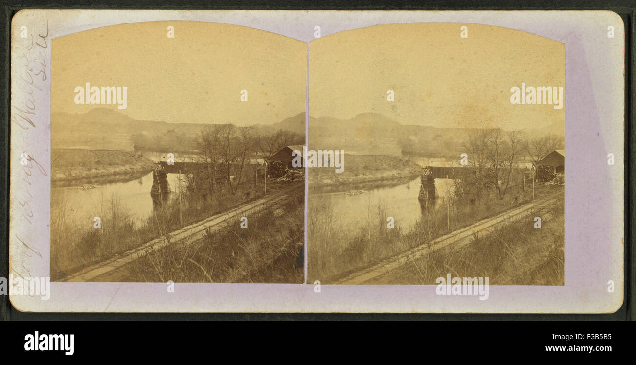 A photograph of a bridge in Walpole, New Hampshire, from the Robert N ...