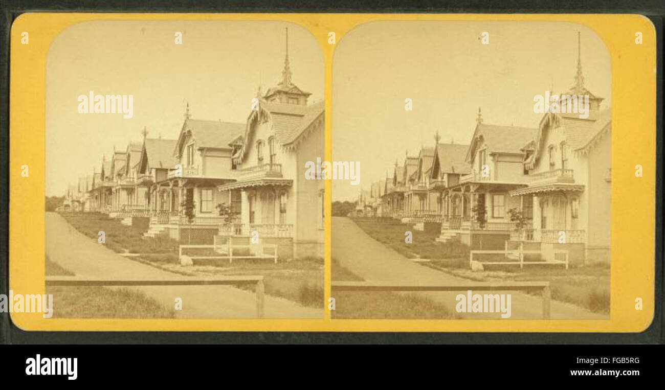 A view of cottages captured by S.F. Adams, showcasing simple rural ...