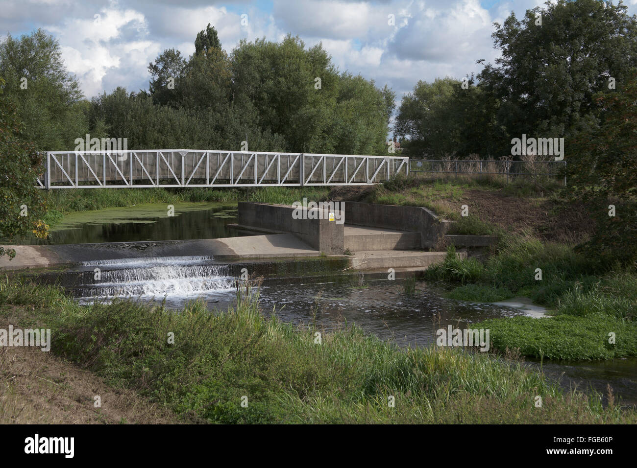 The River Bain Coningsby Lincolnshire England Stock Photo - Alamy
