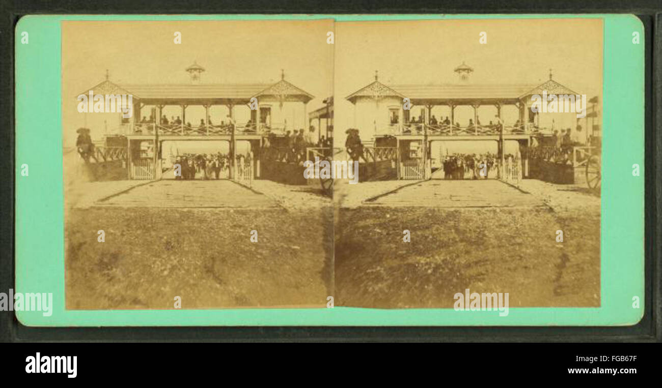 A photograph by C.H. Shute & Son showing Oak Bluff landing, capturing ...