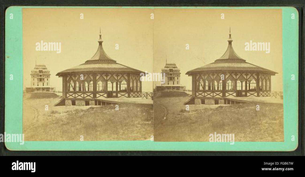 A photograph by C. H. Shute & Son showing the Pavilion at Oak Bluffs ...