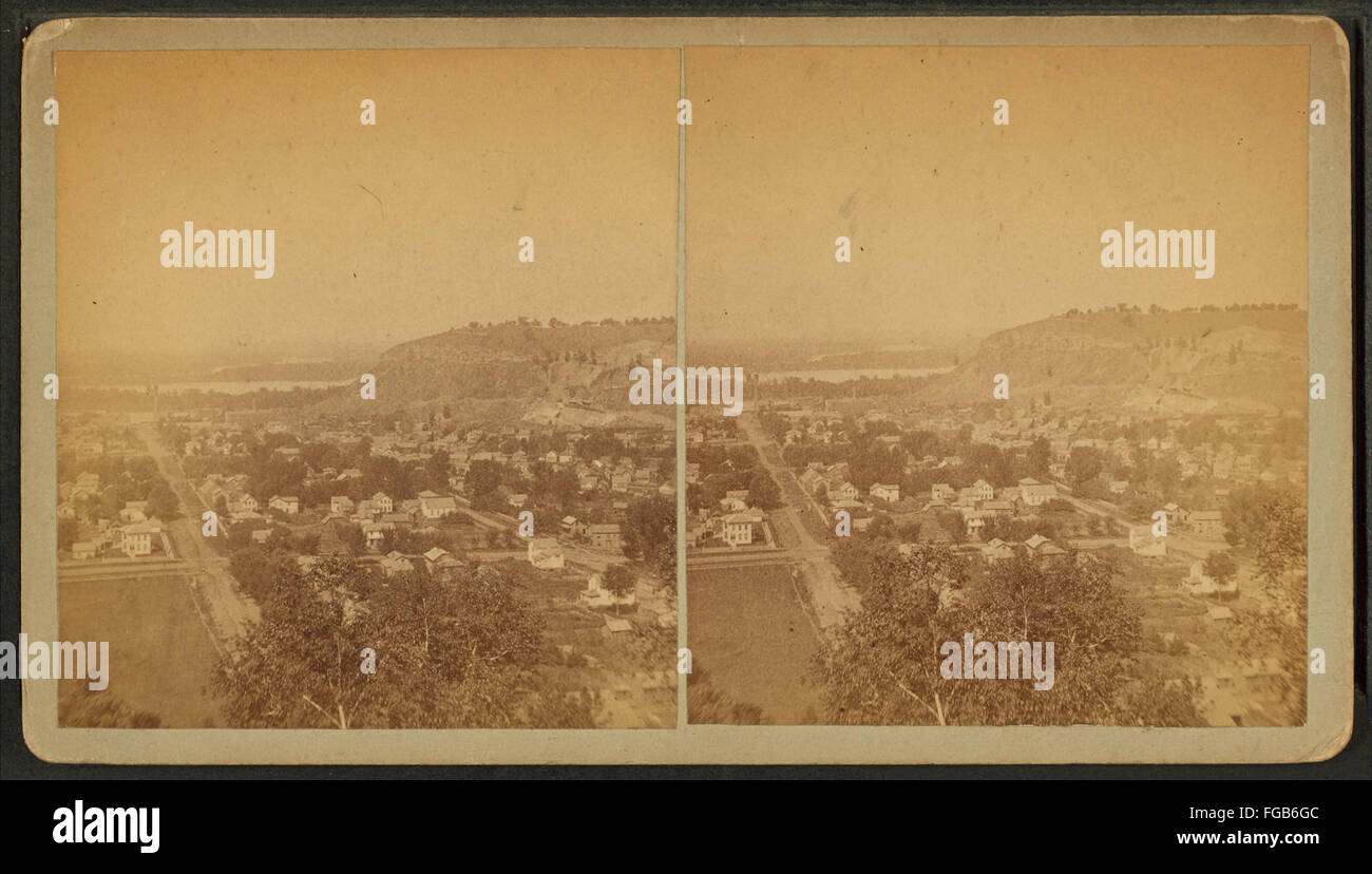 A photograph by Phillips showing a view of Red Wing, capturing the city ...
