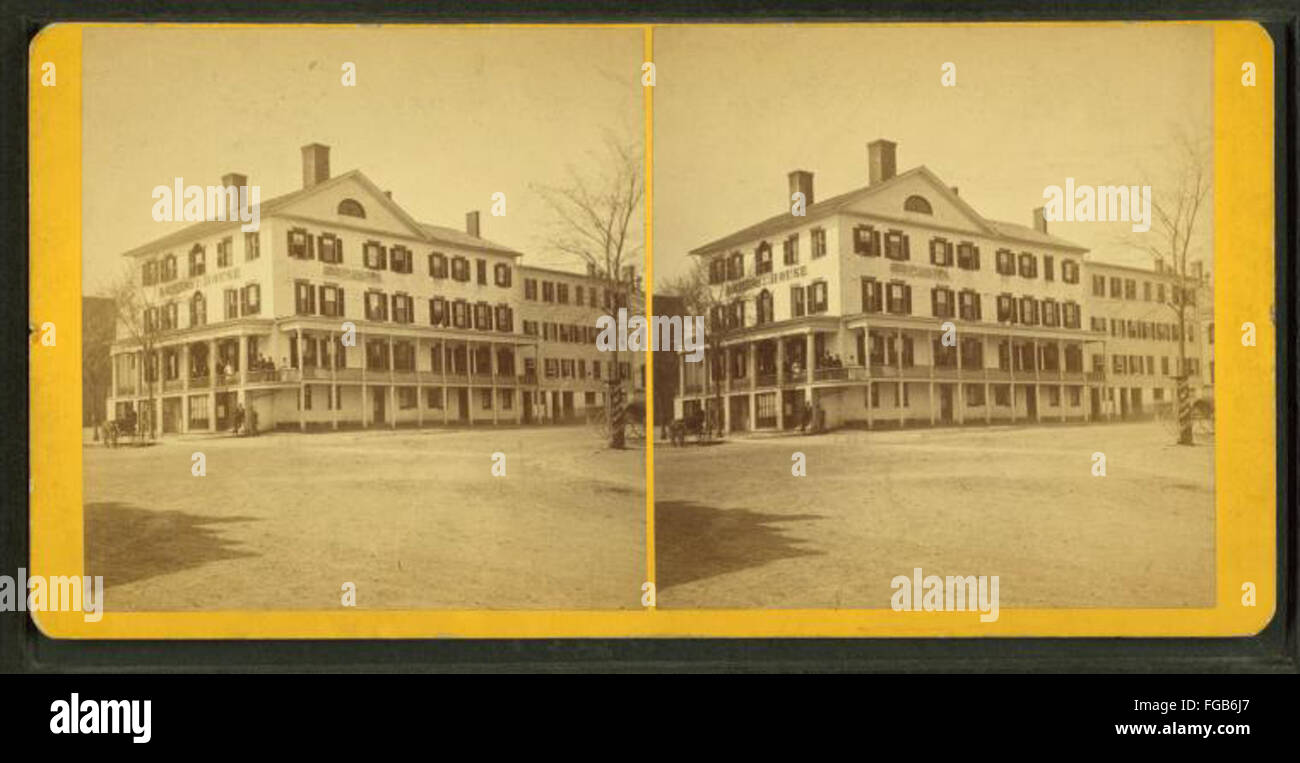 This photograph by John Lyman Lovell shows the Amherst House, capturing ...