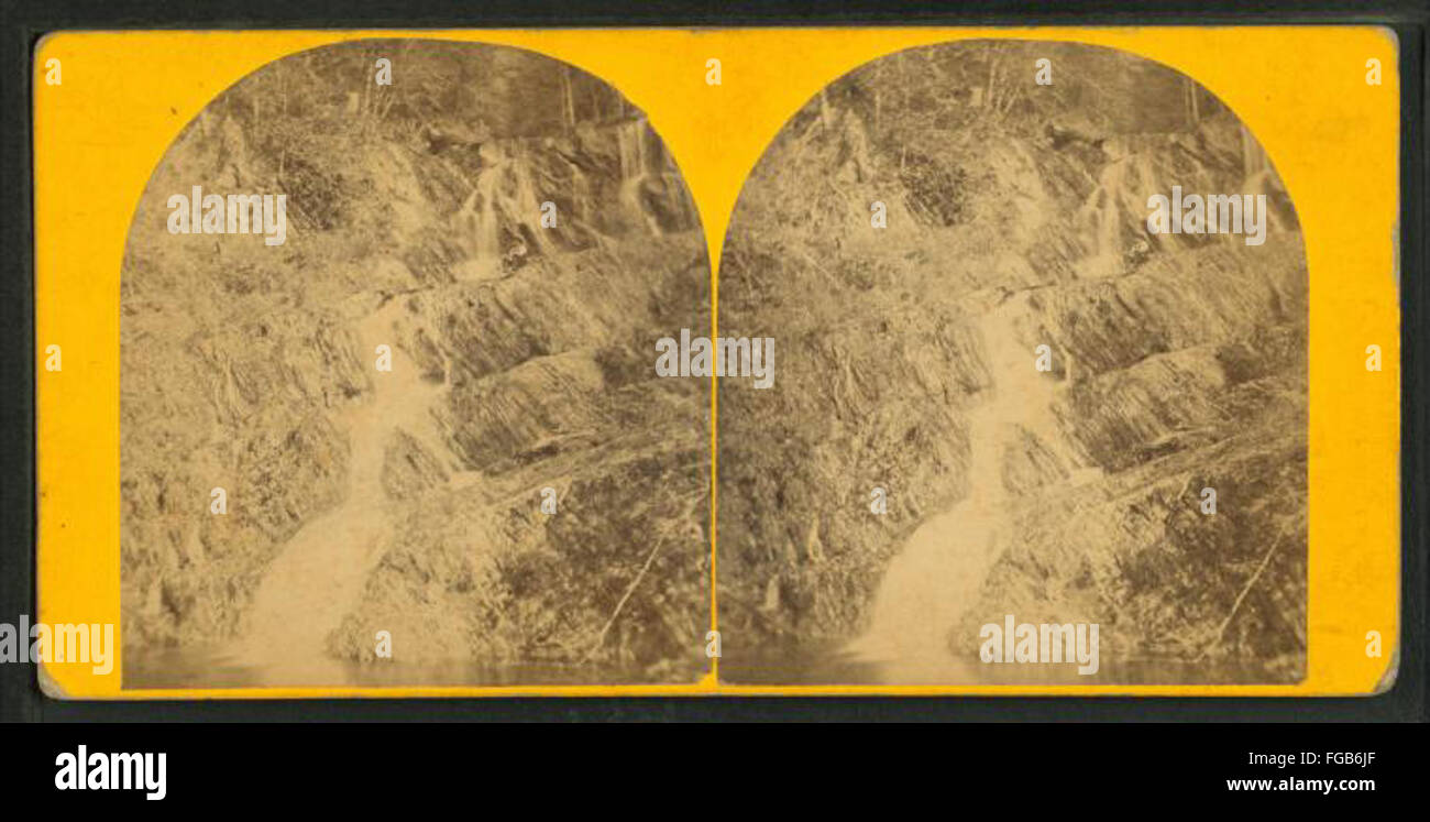 George W. Moore’s photograph shows a 125-foot-high cascade, located ...